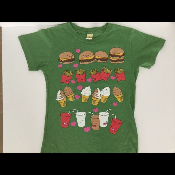 Tops | Fast Food Junkie Favorites T Shirt Burger Fries | Poshmark